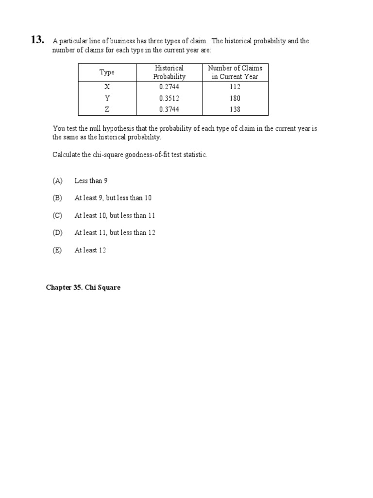 Chi Square | PDF | Statistical Significance | Statistical Hypothesis ...