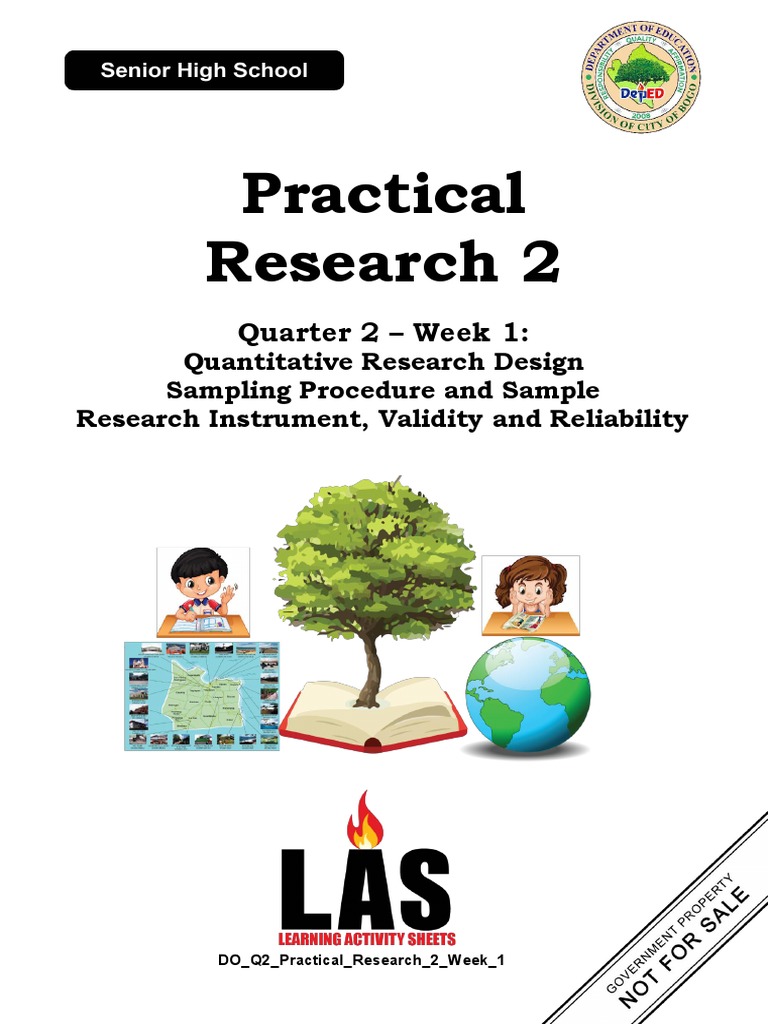 SHS Practical Research 2 Q2 WK1 Quantitative Research Design..... pdf-1 | PDF | Sampling ...