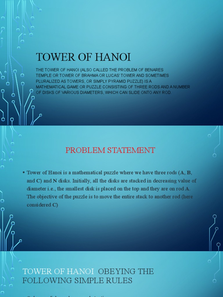 Tower of Hanoi | PDF