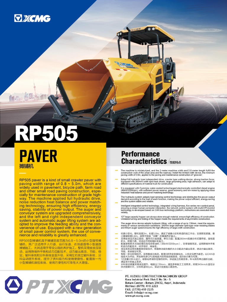 Brochure - RP505 Asphalt Pvaer (Track) | PDF