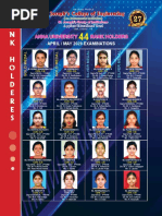VTU 25th Convocation Rank Holders | PDF | Engineering