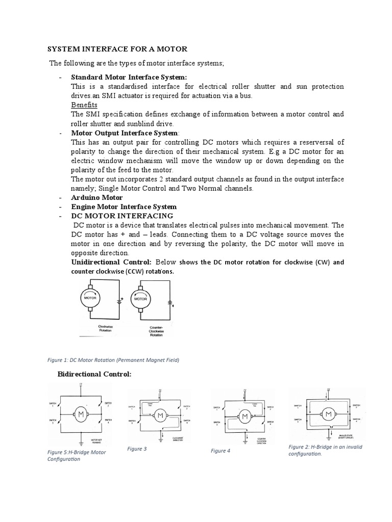 Motor Interfacing | PDF | Electric Motor | Switch