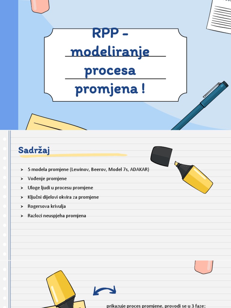 04 Modeliranje Procesa Promjene | PDF