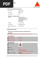 MSDS Sika Grouting | PDF | Dangerous Goods | Personal Protective Equipment