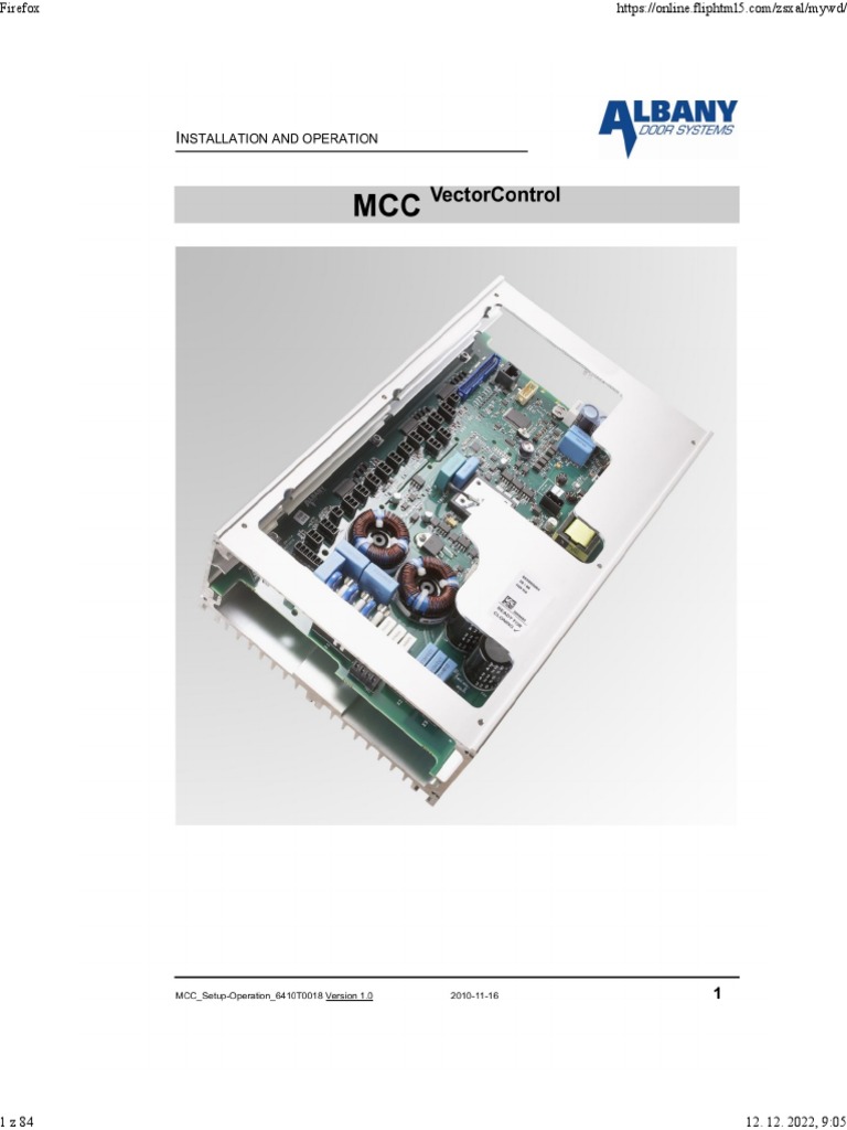 Albany MCC Vector Manual | PDF