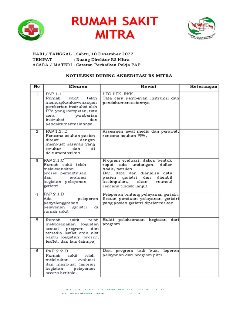 Pokja Pap Notulen | PDF