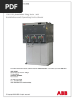 SF6 RMU - Installation & Operation | PDF | Fuse (Electrical) | Switch