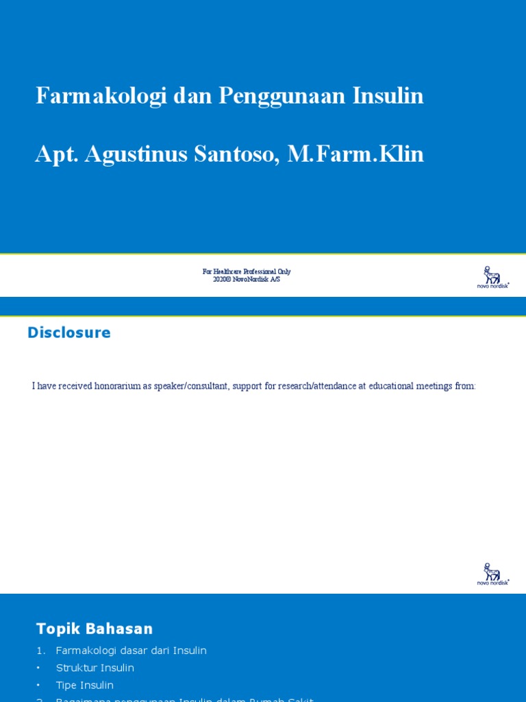 Insulin Apt Agustinus | PDF | Diabetes | Injection (Medicine)