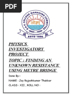 Physics Project Class-XII (2021-22) - Investigatory Project | PDF ...