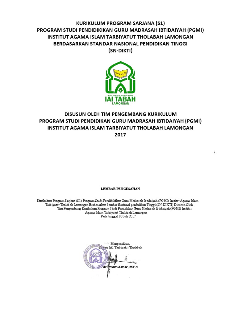 Kurikulum Pgmi | PDF | Karier & Perkembangan