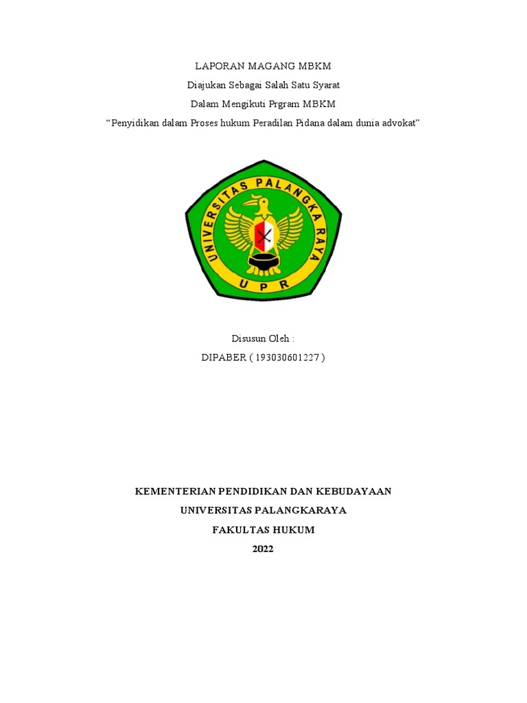 Laporan MBKM 1 | PDF