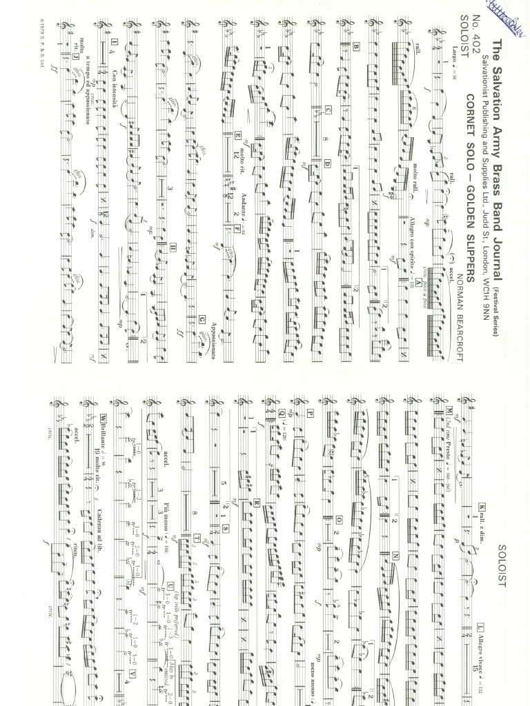 Golden Slippers, Joyous Song and Victorious | PDF