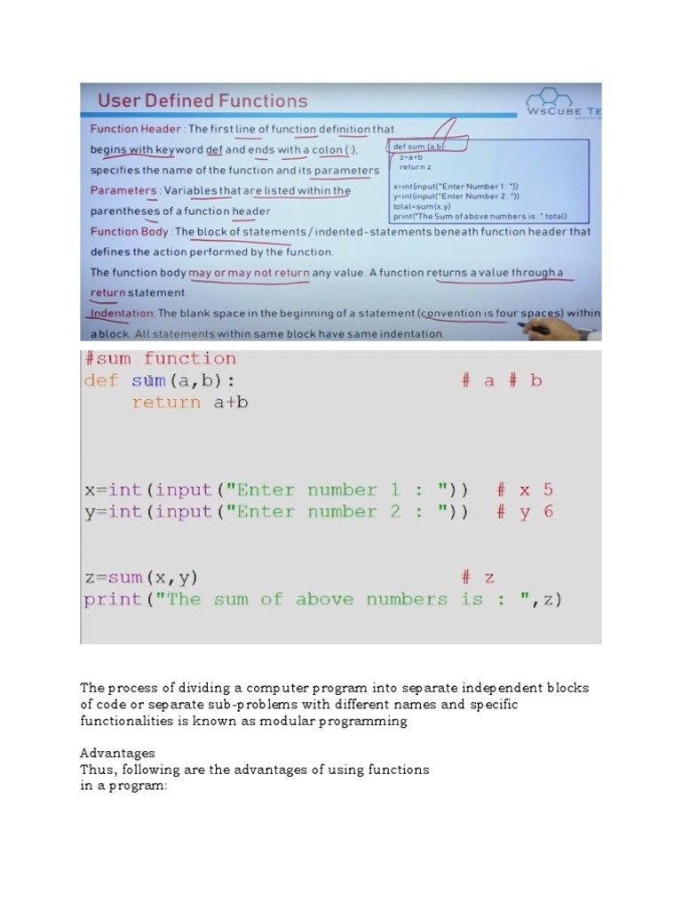 The Process of Dividing A Computer Program Into Separate Independent ...