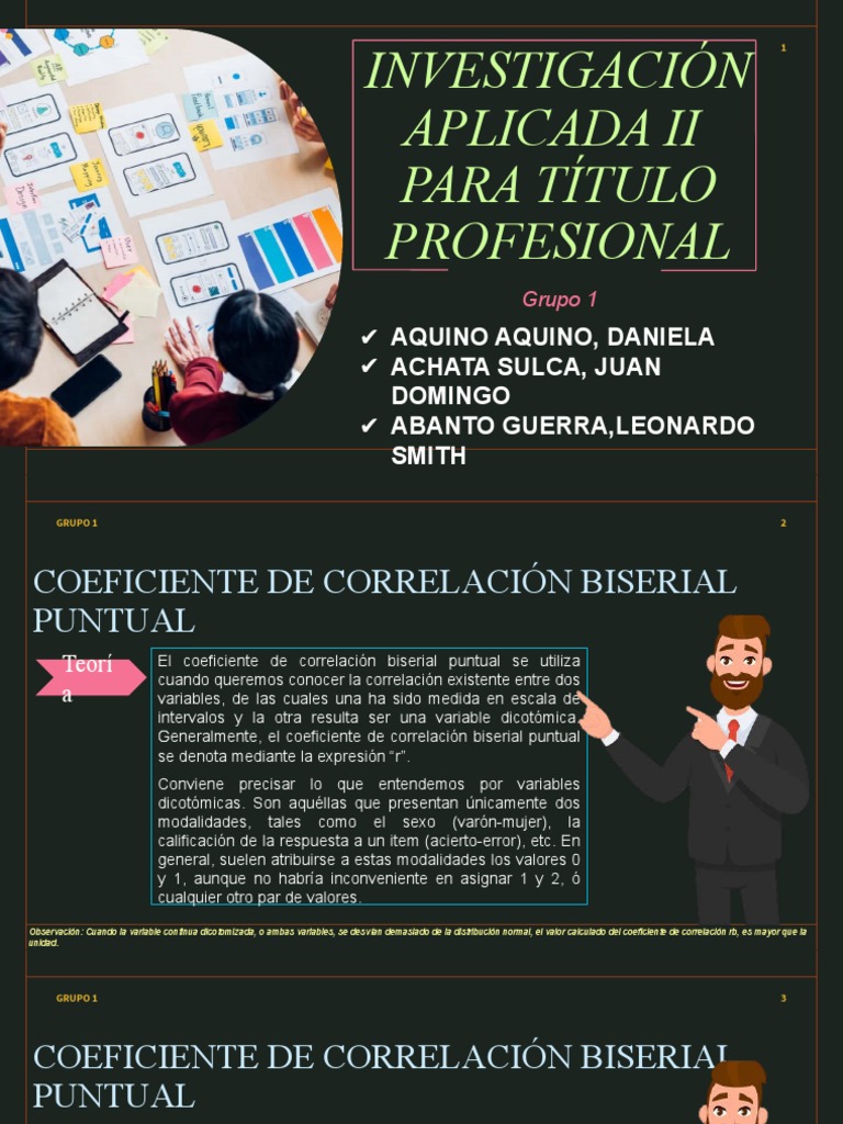 Coeficiente Biserial Puntual en Investigación | PDF | Métodos y ...