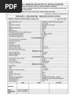 Preliminary Welding Procedure Specification Pwps PDF Free | PDF | Construction | Welding