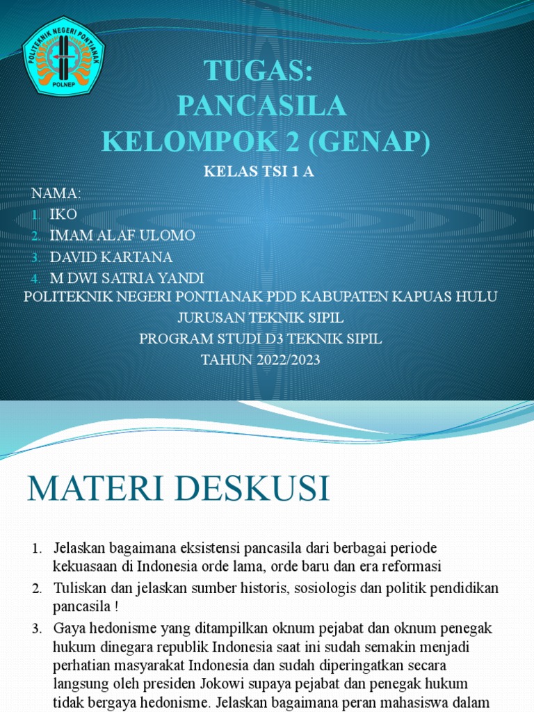 Tgs Pancasila Kelompok 2 | PDF | Politik