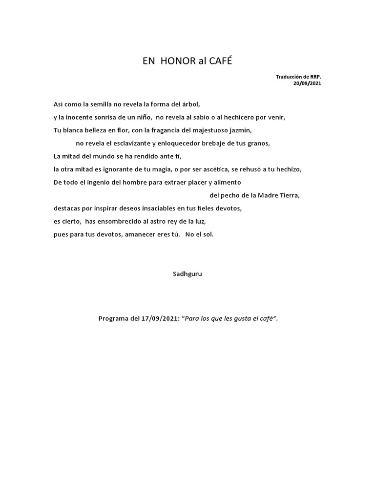 Oda Al Café | PDF