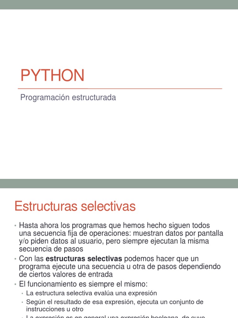 PYTHON +programación+estructurada | PDF | Python (lenguaje de programación) | Ingeniería Informática
