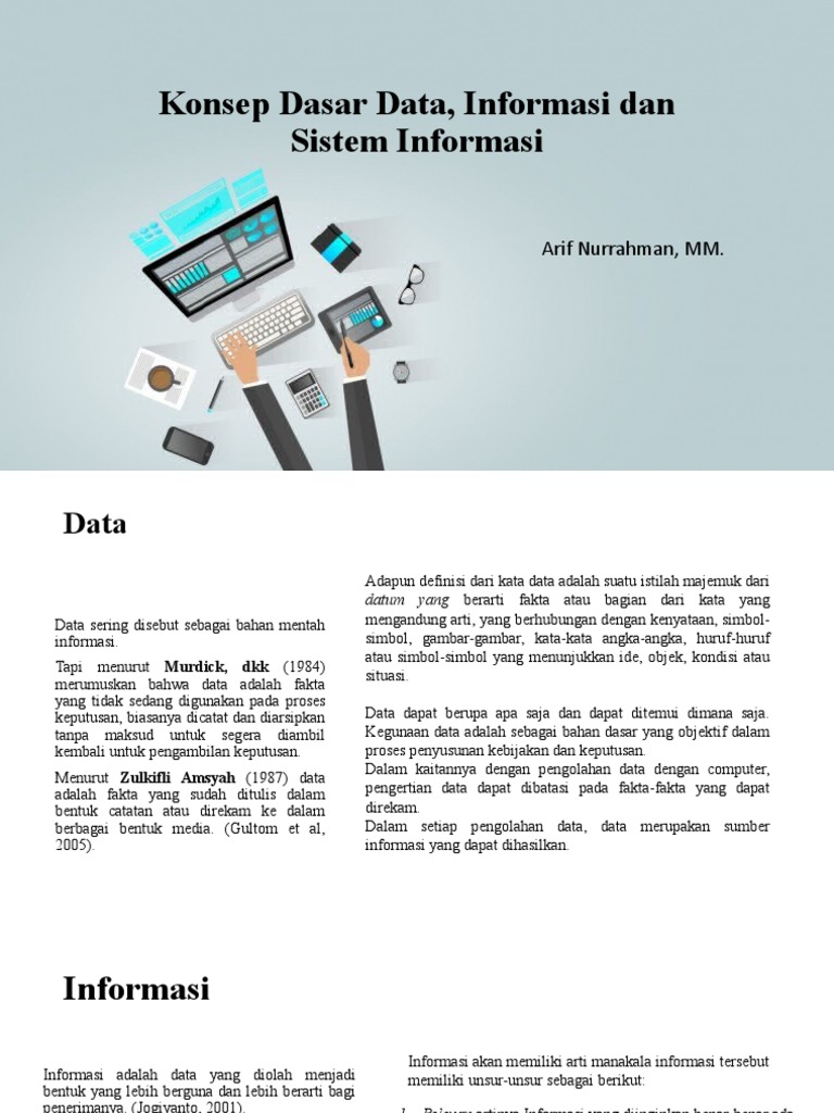 Matkul DATA Dan INFORMASI | PDF
