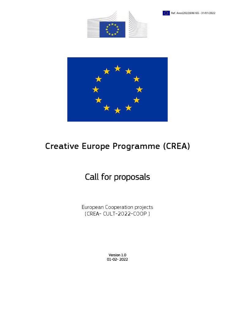 Call Fiche - Crea Cult 2022 Coop - en | PDF | European Union ...