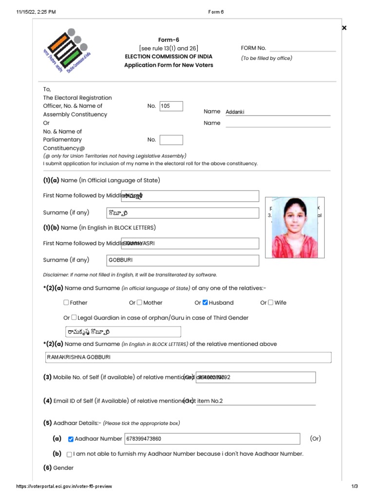 Form 6 | PDF | Birth Certificate | Government