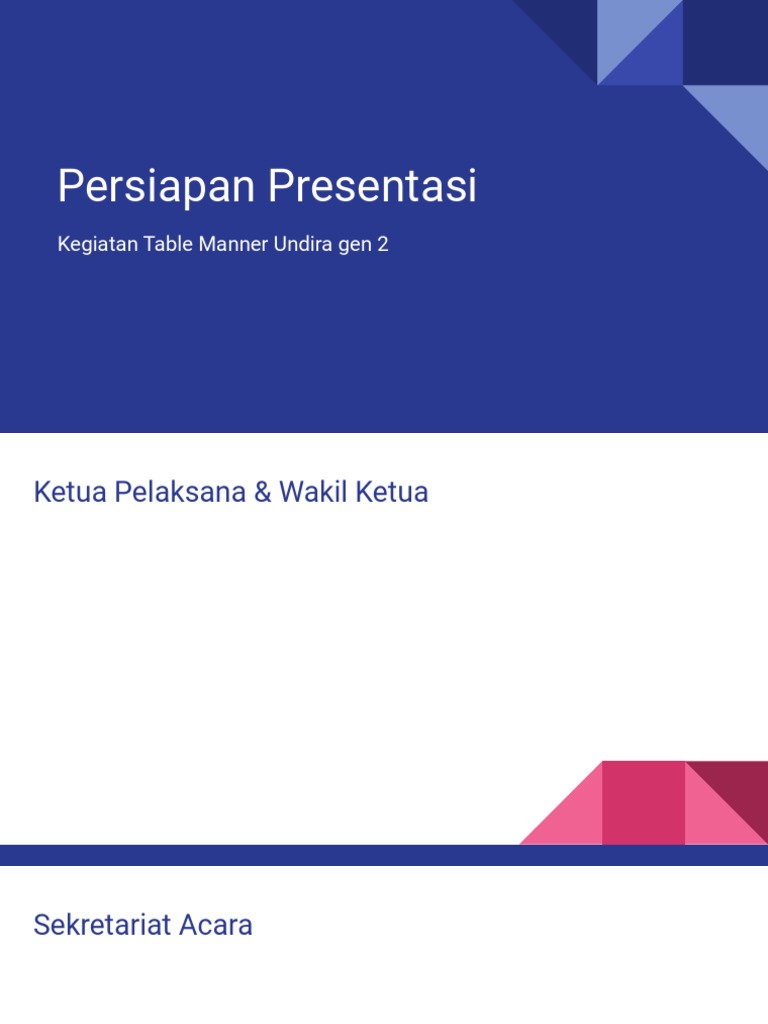 Persiapan Presentasi | PDF