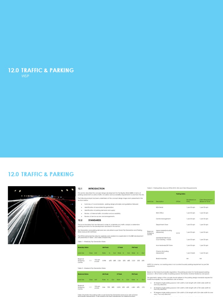 12 - Traffic & Parking | PDF | Traffic | Road