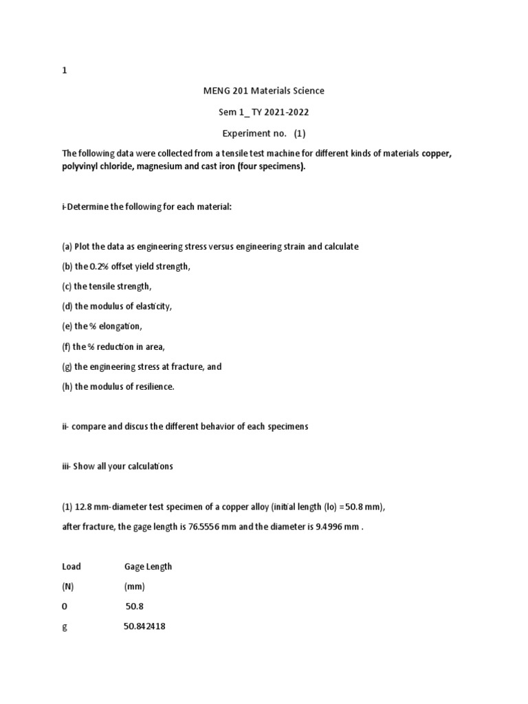 Experiment No 1 1 Pdf 