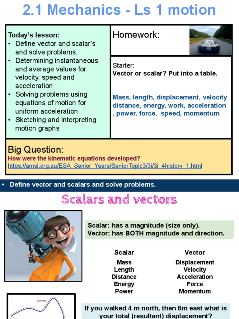 IB PHYSICS 2.1 Presentation All Unit | PDF | Velocity | Acceleration