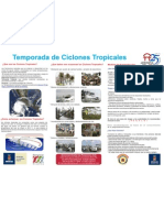Triptico Huracanes | PDF | Ciclones tropicales | Velocidad del viento