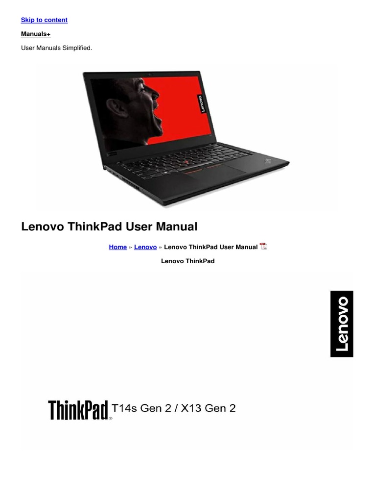Thinkpad Manual | PDF | Radio | Lenovo