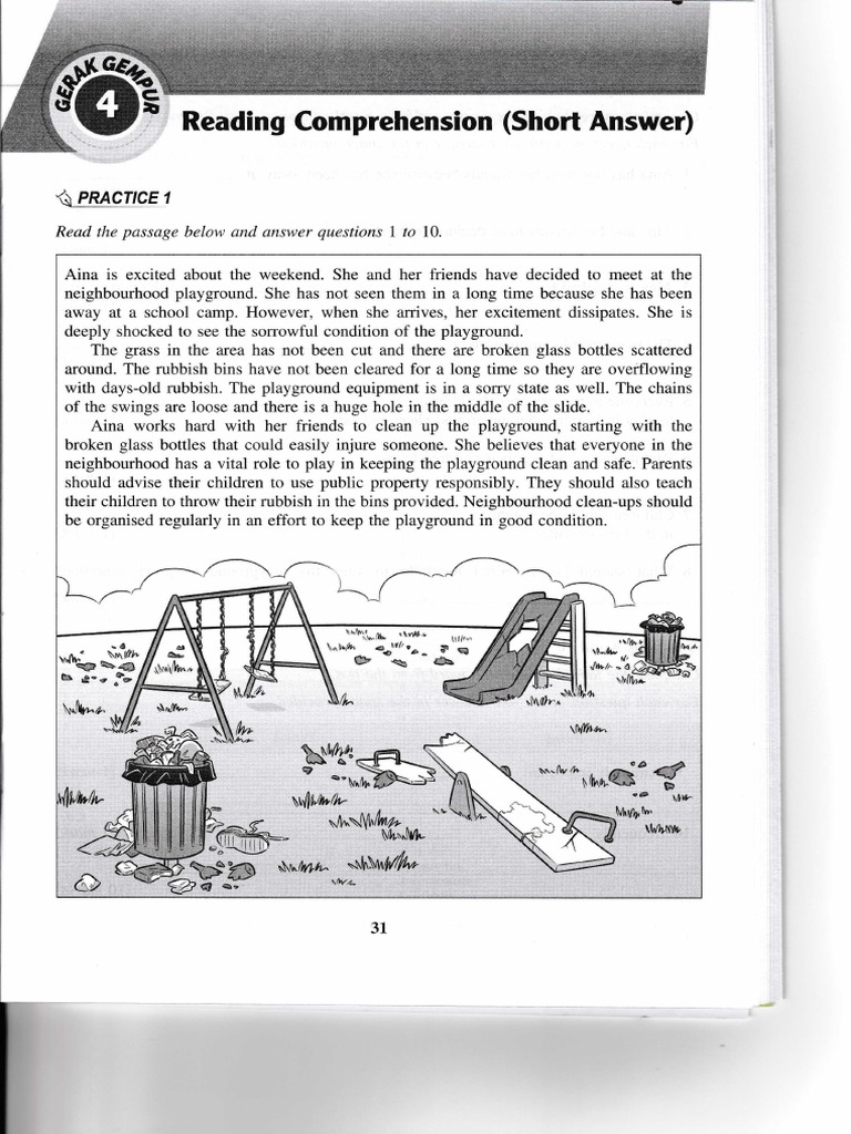 4-Reading Comprehension - Short Answers | PDF