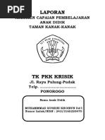 Rapot TK Kurikulum Merdeka | PDF
