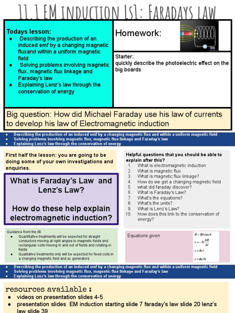 Physics Students: EM Induction Basics | PDF | Electromagnetic Induction ...