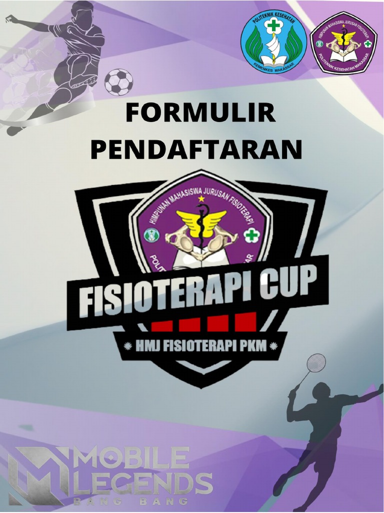 Formulir Pendaftaran Fisioterapi Cup 2021 | PDF