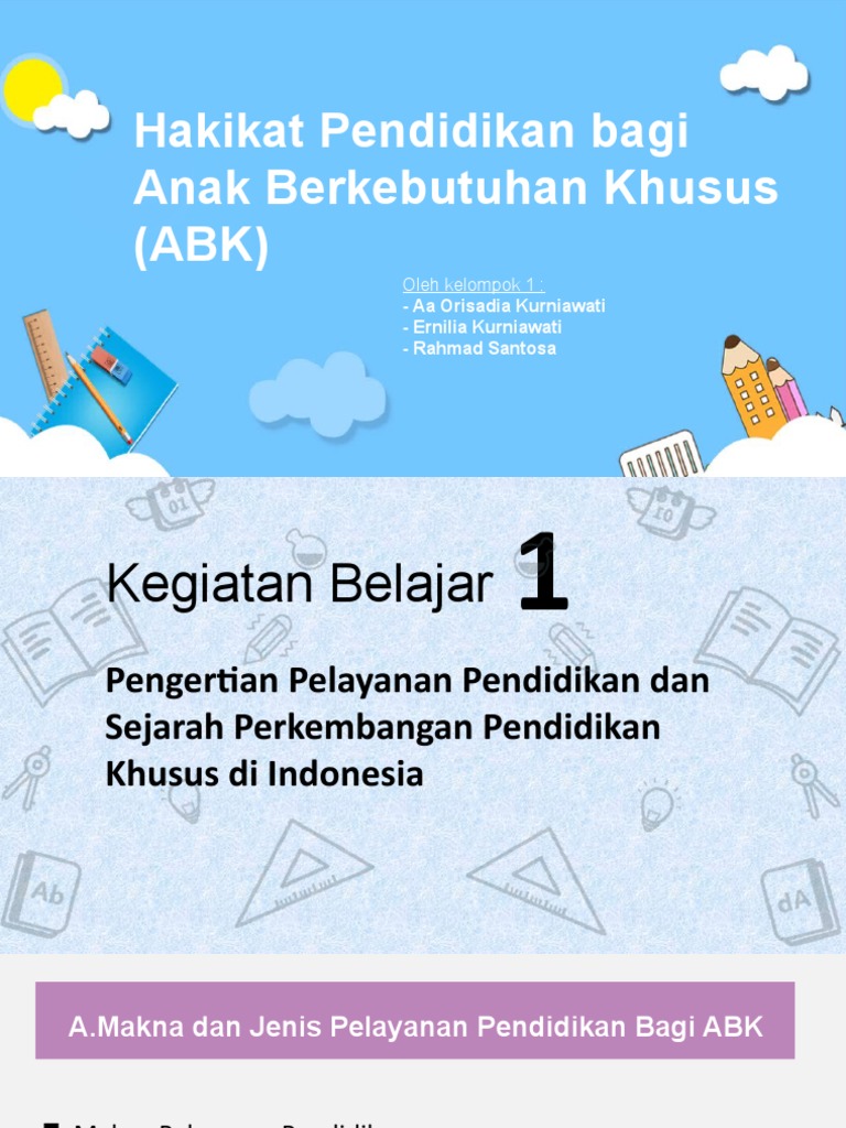 Pendidikan Khusus ABK di Indonesia | PDF | Kesehatan Holistik