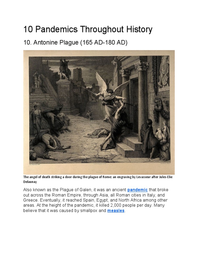 10 Pandemics Throughout History | PDF | Hiv/Aids | Pandemic