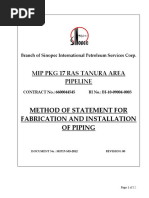 Project Execution Plan For Pipe Lines - Piping Construction | PDF | Iso ...