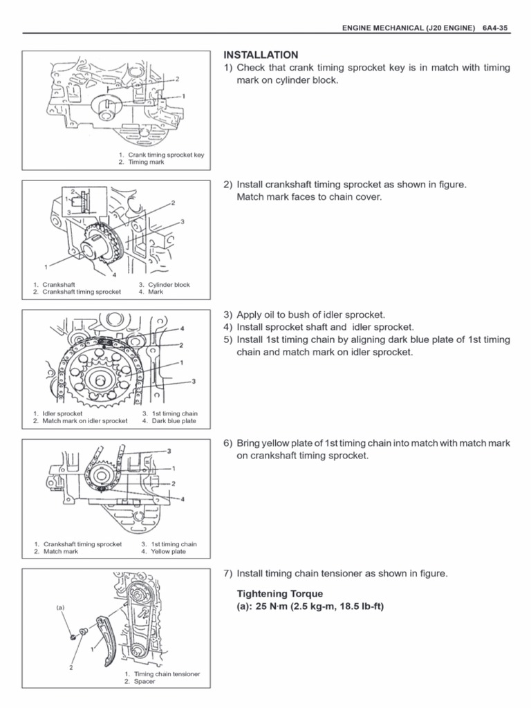 Document - (SUZUKI) - Manual - de - Taller - Motor - Suzuki - J20A | PDF