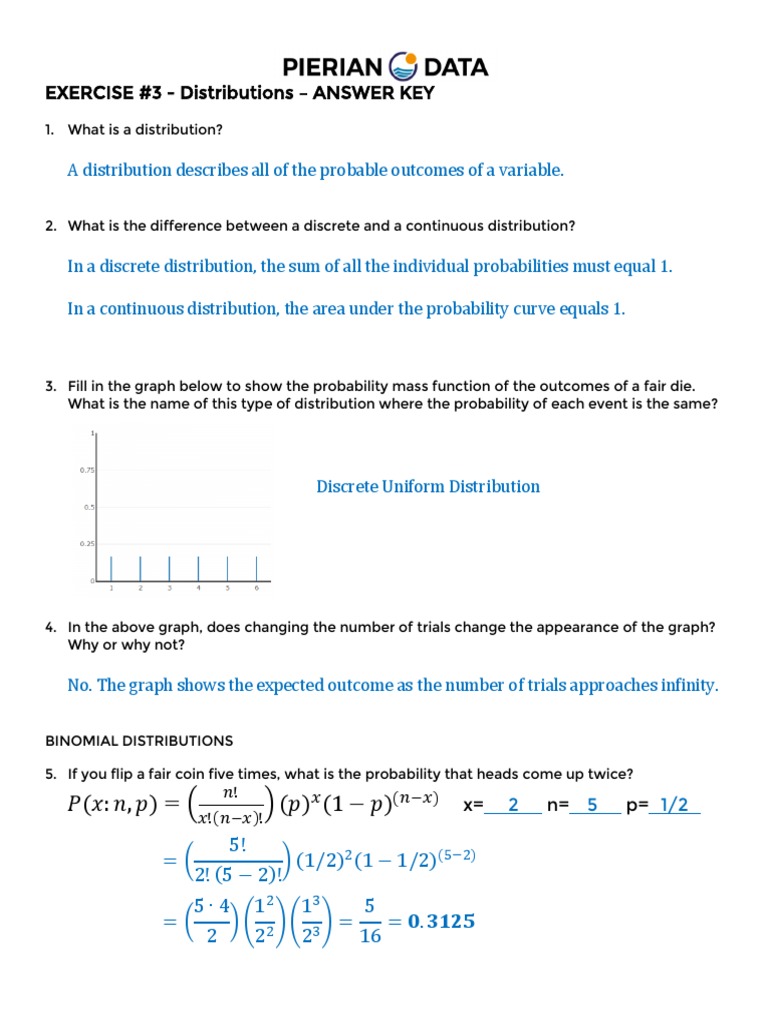 Exercise03 Distributions ANSWERS | PDF | Probability Distribution ...