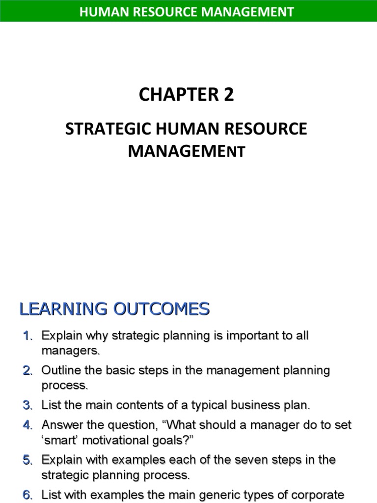 HRM Chapter 2 | PDF | Strategic Management | Human Resource Management