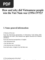 Vietnam War Study Notes Grade12 | PDF | Vietnam War | South Vietnam