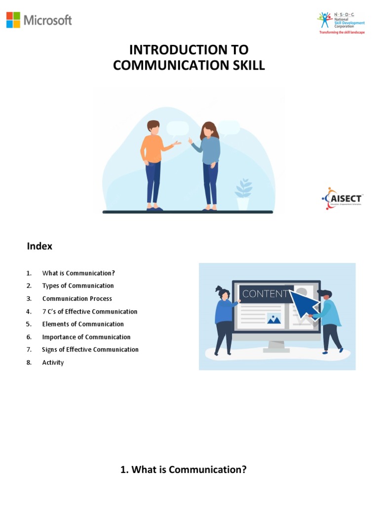 Introduction To Communication | PDF | Communication | Nonverbal ...