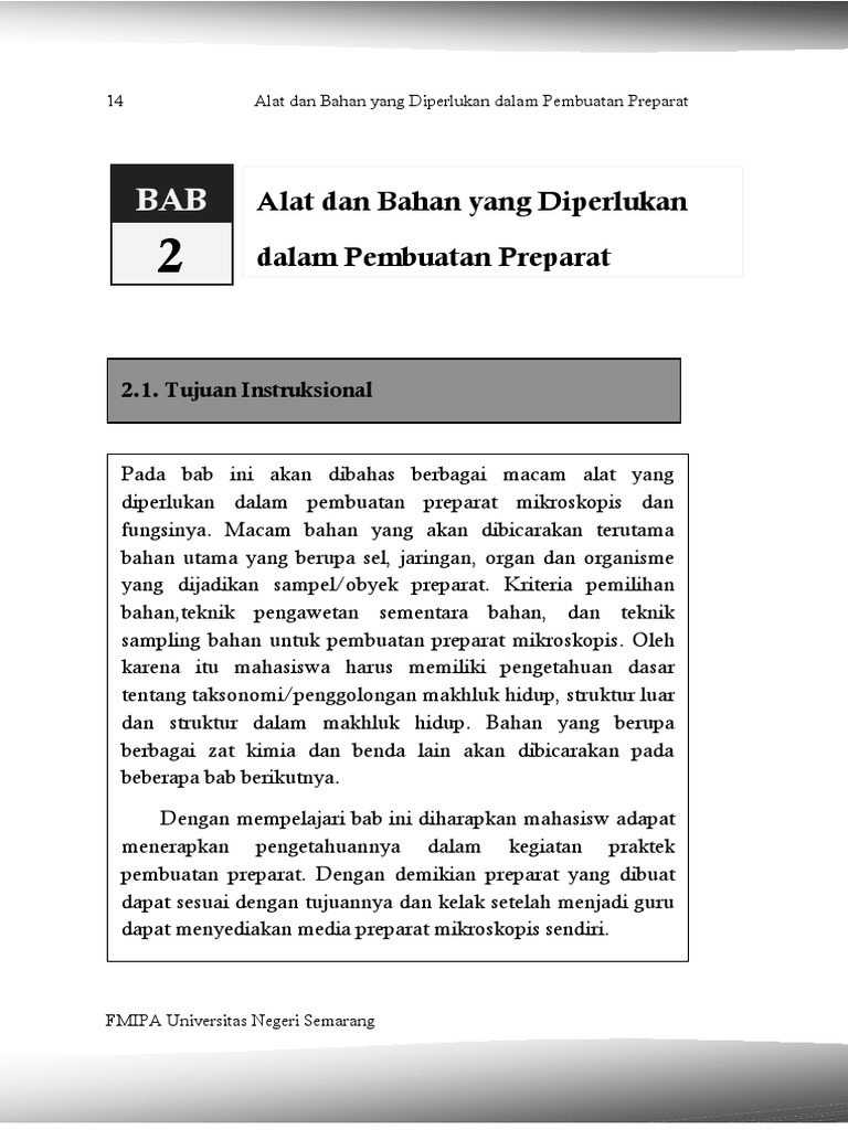 Alat dan Bahan untuk Preparat Mikroskopis | PDF | Sains & Matematika