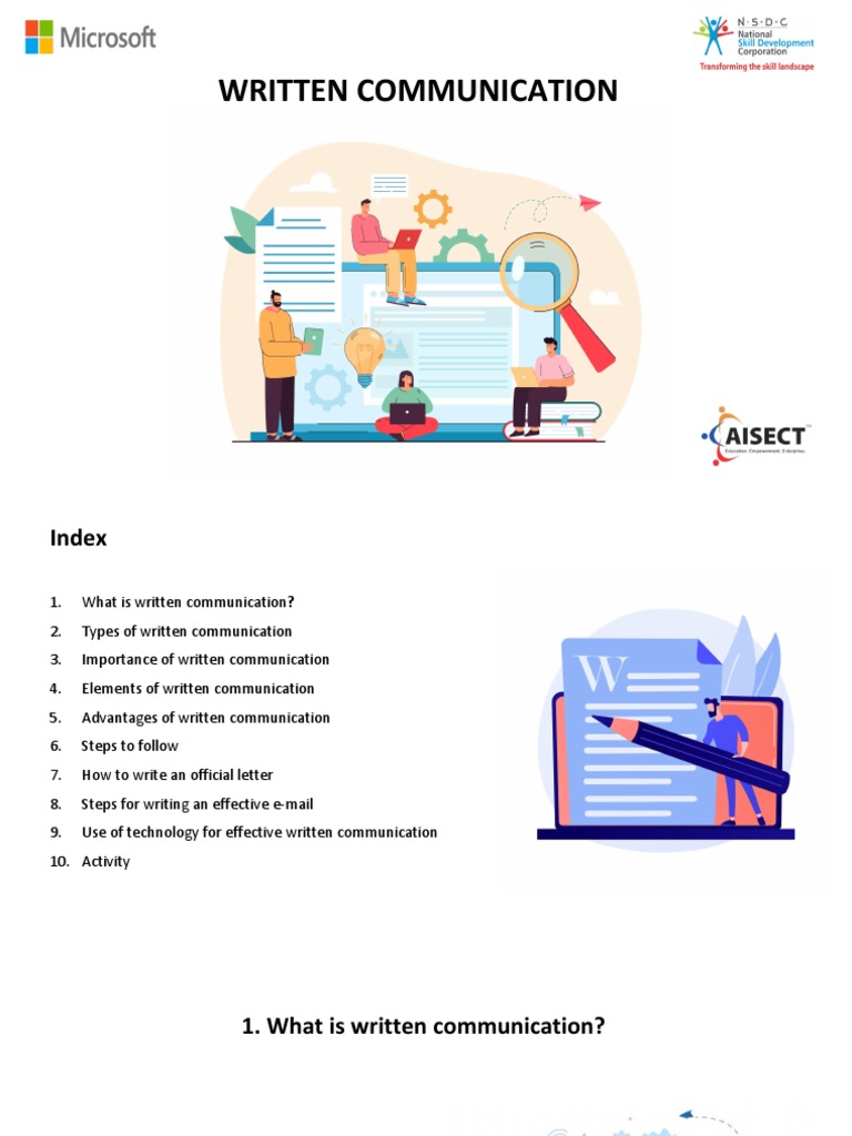 3.written Communication | PDF | Communication | Human Communication