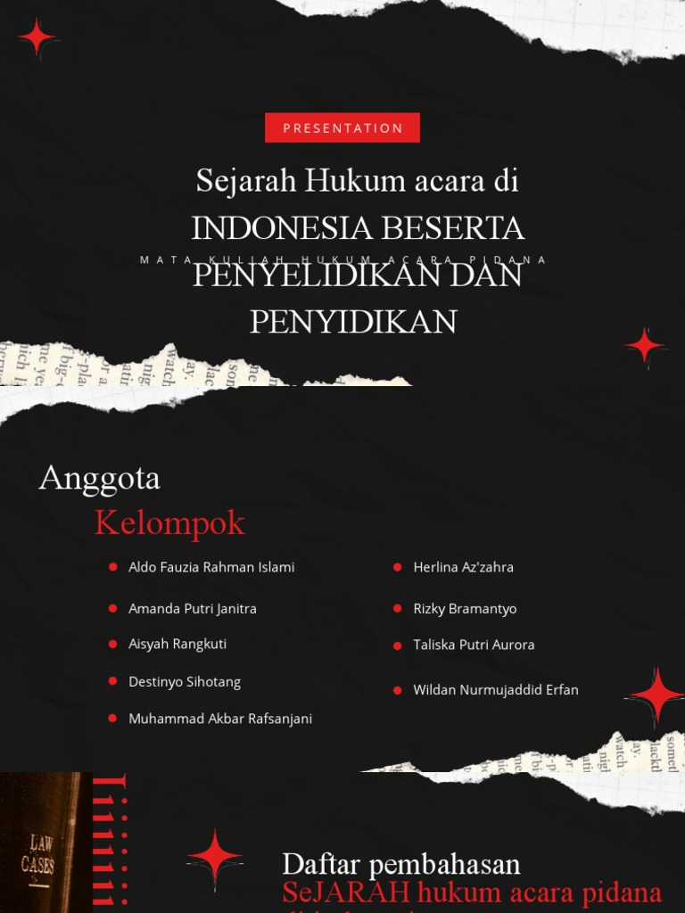 Sejarah Hapid, Penyelidikan, Dan Penyidikan - Kelompok 6 | PDF