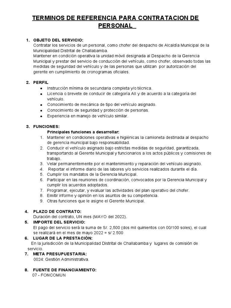 TDR Jesus Quispe Ok | PDF