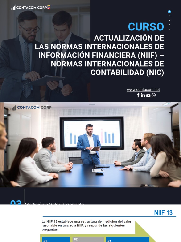 NIIF 13: Medición a Valor Razonable | PDF | normas internacionales de ...