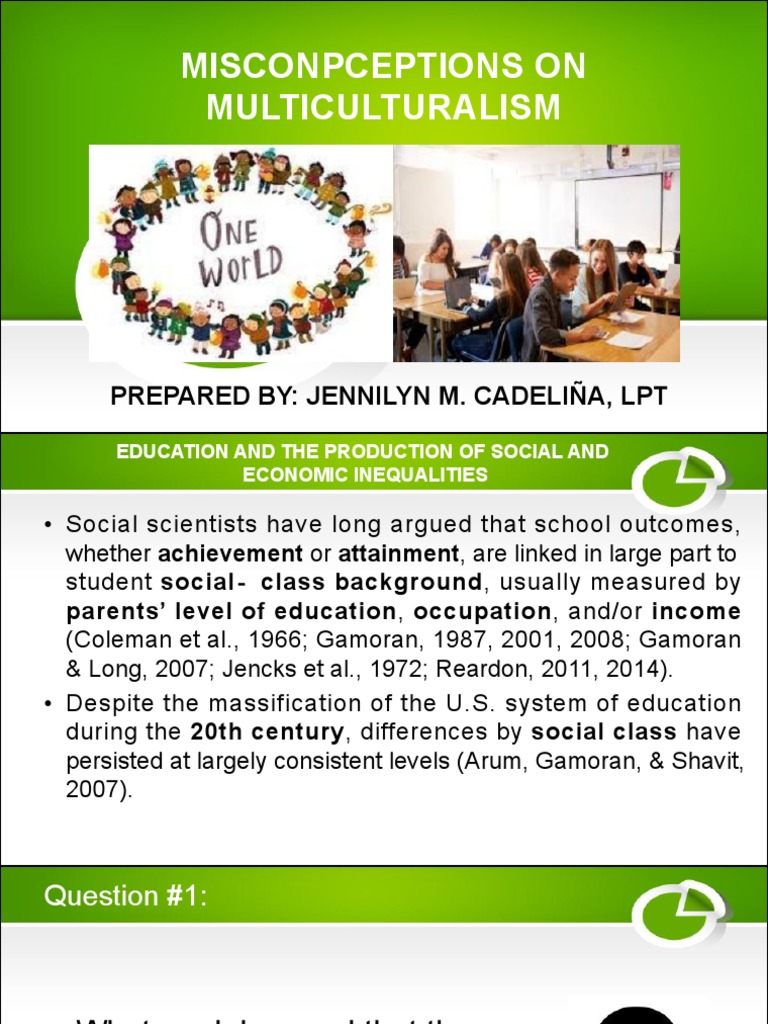 Topic 3. Misconceptions On Multiculturalism - Student | PDF | Social ...