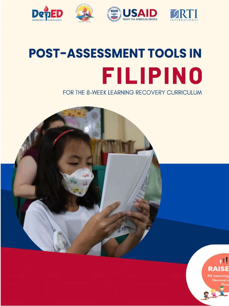 Filipino LRC Post Assessment Tool GR 1 3 Ed | PDF | Educational ...